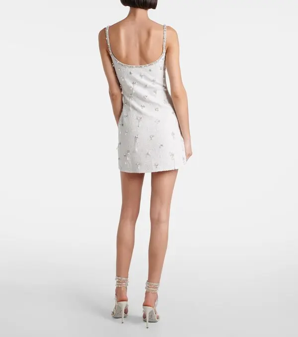 CLIO PEPPIATT Droplet Embellished Beaded Minidress
