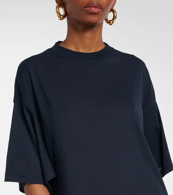 Balenciaga Cocoon Cotton Jersey Maxi Dress