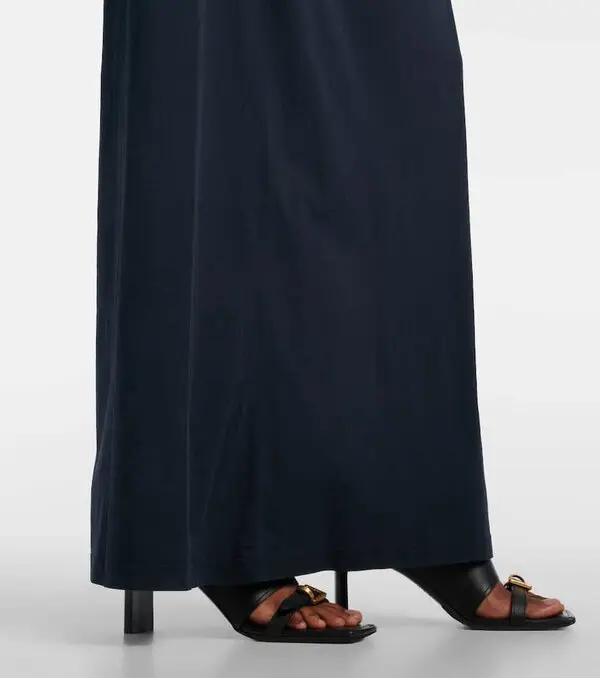 Balenciaga Cocoon Cotton Jersey Maxi Dress