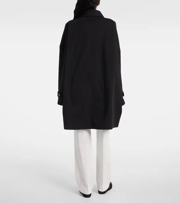 TOTEME Oversized Cotton Coat - Black