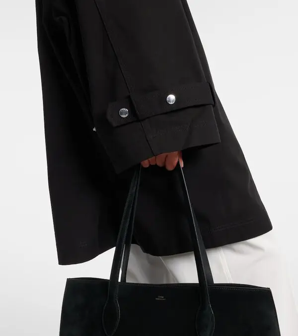TOTEME Oversized Cotton Coat - Black