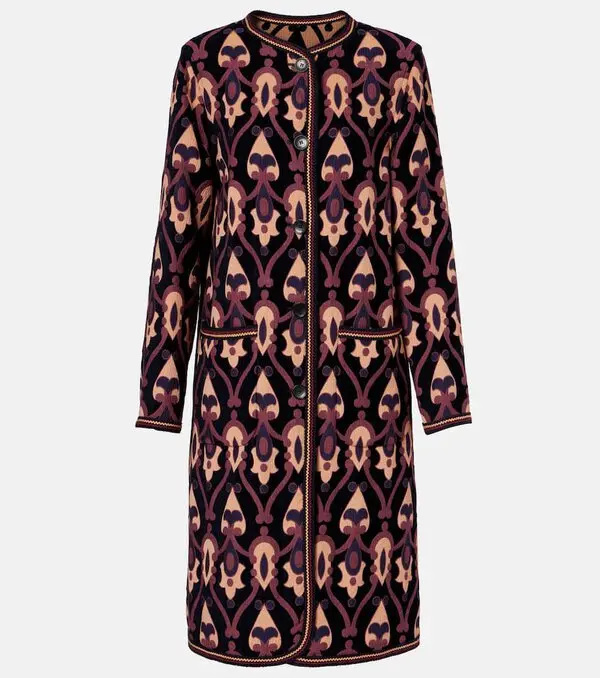 Etro Printed Reversible Coat - Multicoloured