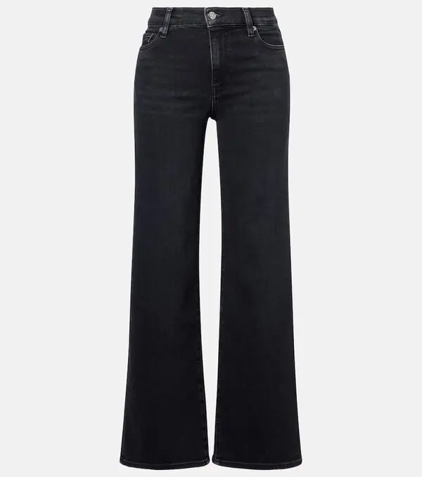 FRAME Le Slim Palazzo Wide-leg Jeans - Black
