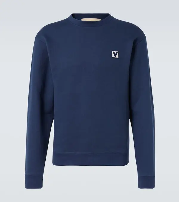 Valentino Garavani Vlogo Cotton Jersey Sweatshirt