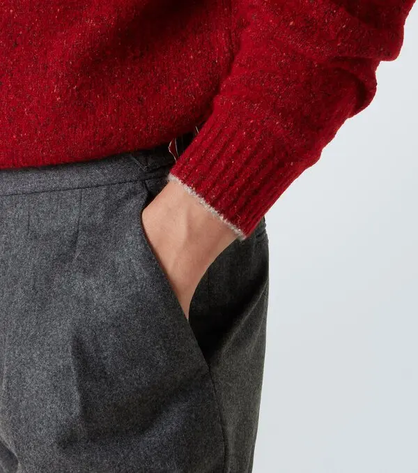 Brunello Cucinelli Alpaca, Wool, Silk, And Cotton-blend Turtleneck Sweater