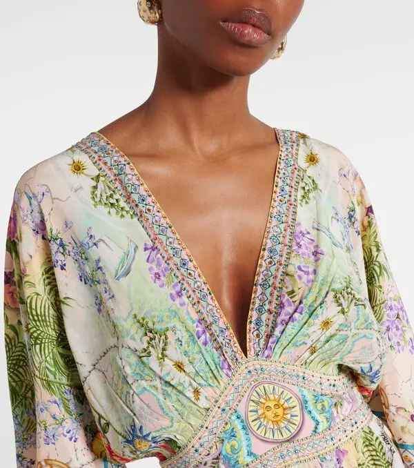 Camilla Embellished Silk Maxi Dress
