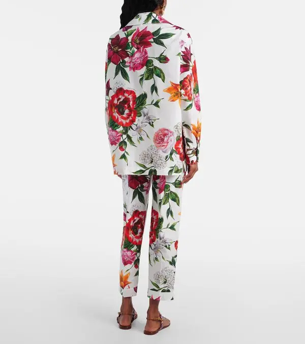 Dolce & Gabbana Floral Oversized Cotton Shirt - Multicoloured