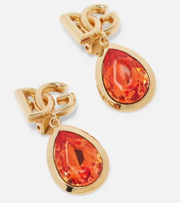 Dolce & Gabbana Dg Crystal-embellished Clip-on Earrings