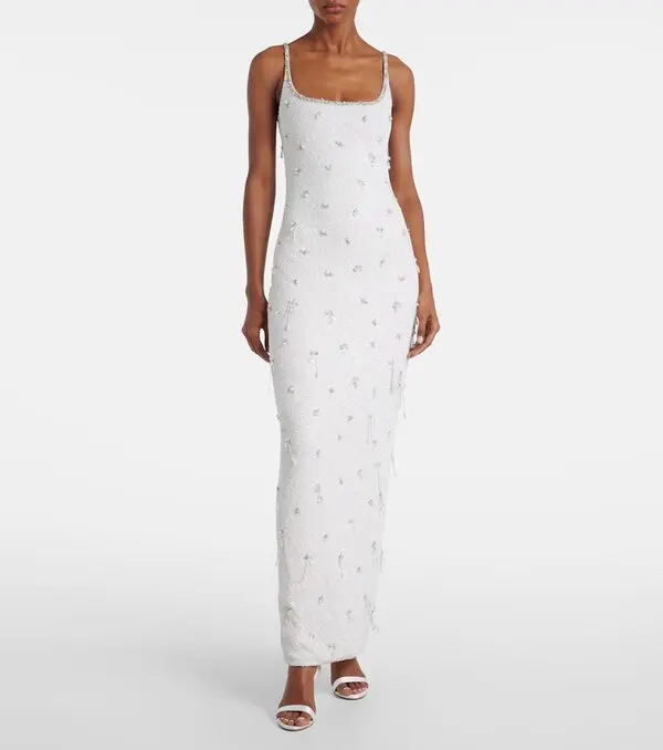 CLIO PEPPIATT Droplet Embellished Gown