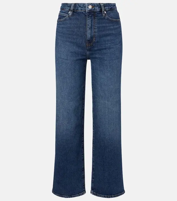 FRAME Wide-leg High-rise Jeans