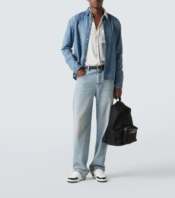 Saint Laurent Sl61 Leather Sneakers