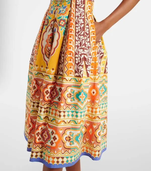 Etro Printed Cotton Midi Dress