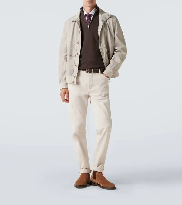 Brunello Cucinelli Cashmere Half-zip Sweater - Brown