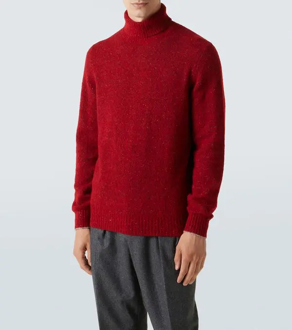 Brunello Cucinelli Alpaca, Wool, Silk, And Cotton-blend Turtleneck Sweater