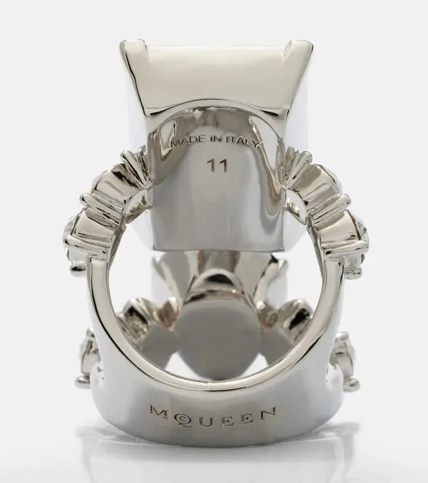 Alexander McQueen Cocktail Crystal-embellished Ring
