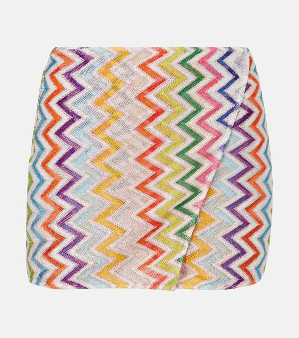 Missoni Zigzag Lame Skort - Multicoloured