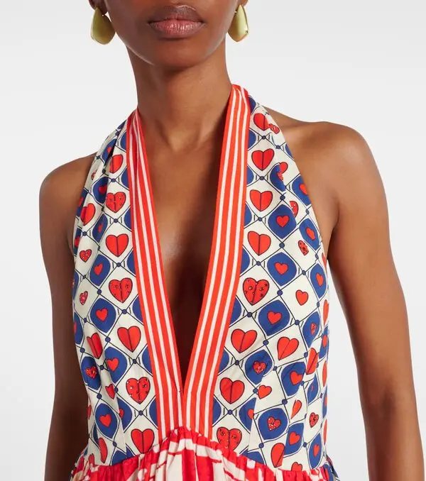 Camilla Halterneck Printed Maxi Dress