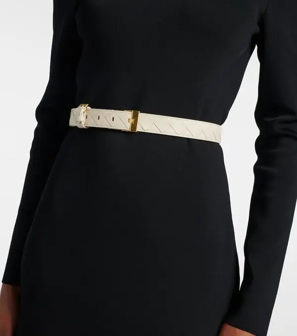 Bottega Veneta Intrecciato Leather Belt