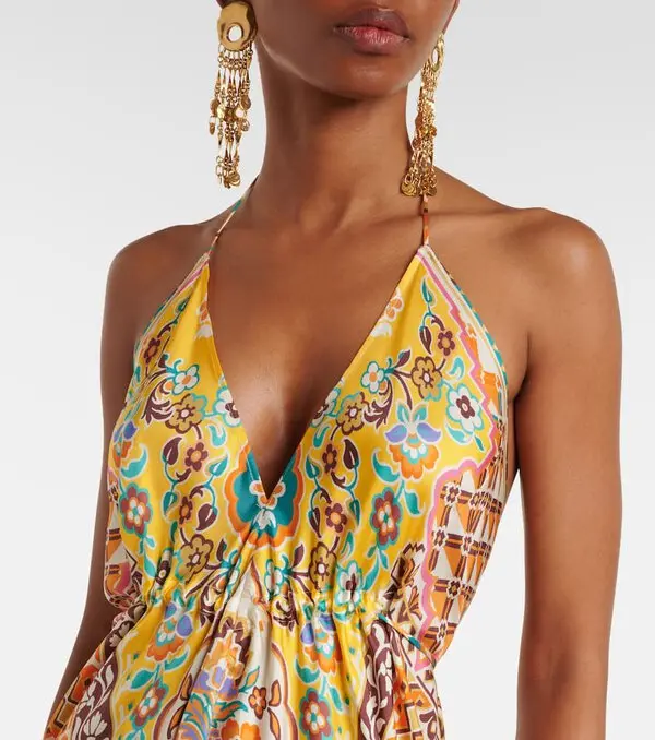 Etro Printed Silk Midi Dress - Multicoloured