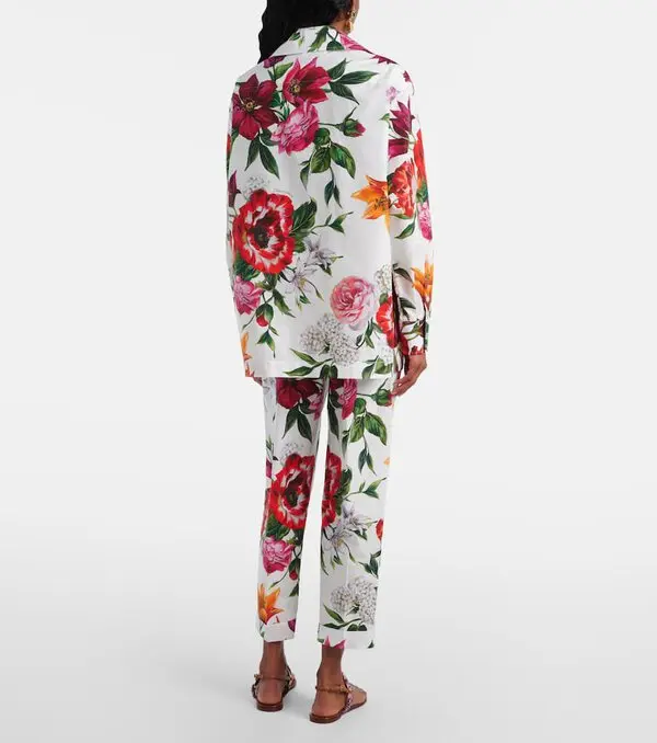 Dolce & Gabbana Floral Oversized Cotton Shirt