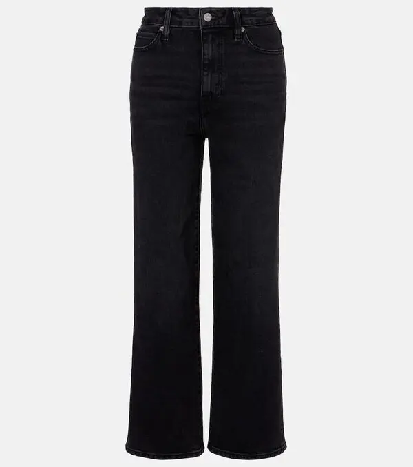 FRAME The Wide Wide-leg Jeans - Black