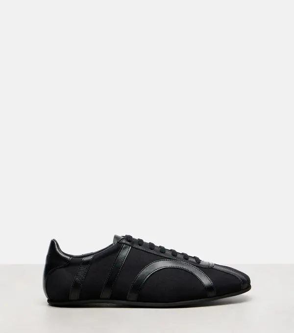 TOTEME Leather-trimmed Sneakers - Black