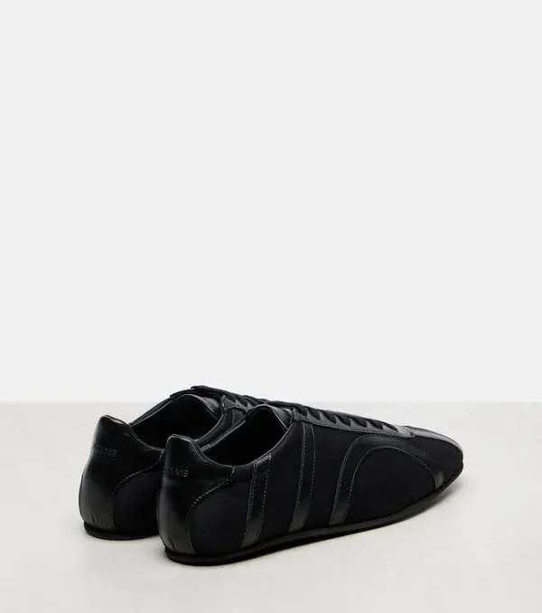 TOTEME Leather-trimmed Sneakers - Black