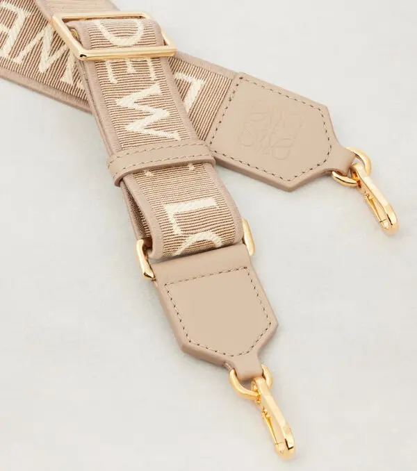 Loewe Anagram Leather-trimmed Strap