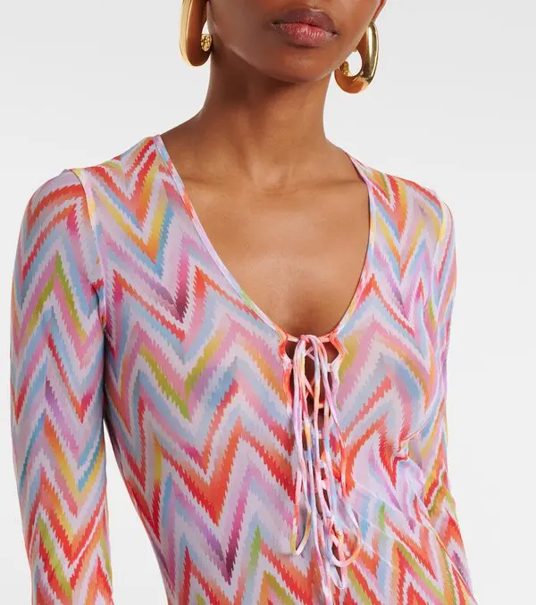 Missoni Chevron Tulle Beach Dress