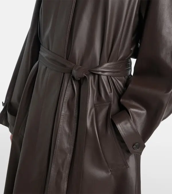 THE ROW Ryota Leather Coat