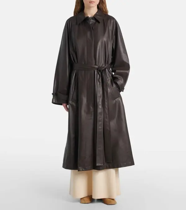 THE ROW Ryota Leather Coat