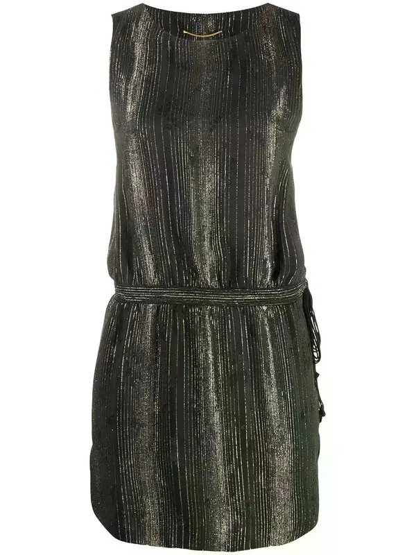 Saint Laurent Striped Mini Dress