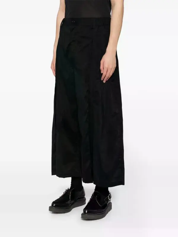 SONGZIO Box Pleat Cropped Wide Leg Pants