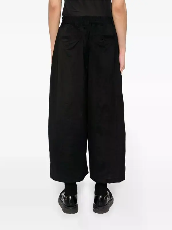 SONGZIO Box Pleat Cropped Wide Leg Pants
