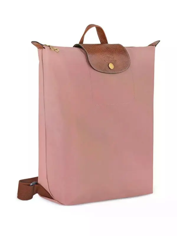 Longchamp Zip-up Backpack - Pink