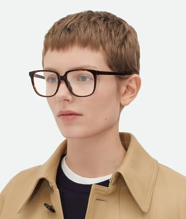 Bottega Veneta Classic Square Eyeglasses