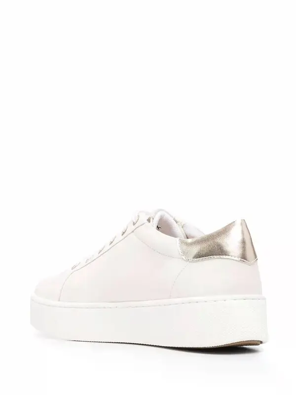 Geox Skyely Leather Sneakers - Neutrals