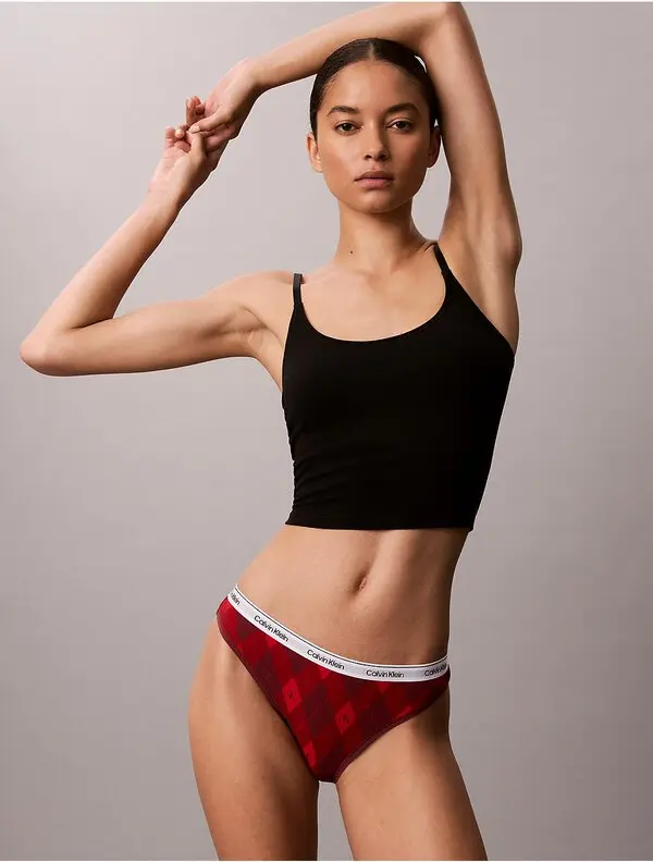 Calvin Klein Icon Logo 5-pack Low Rise Bikini - Established Red Multi