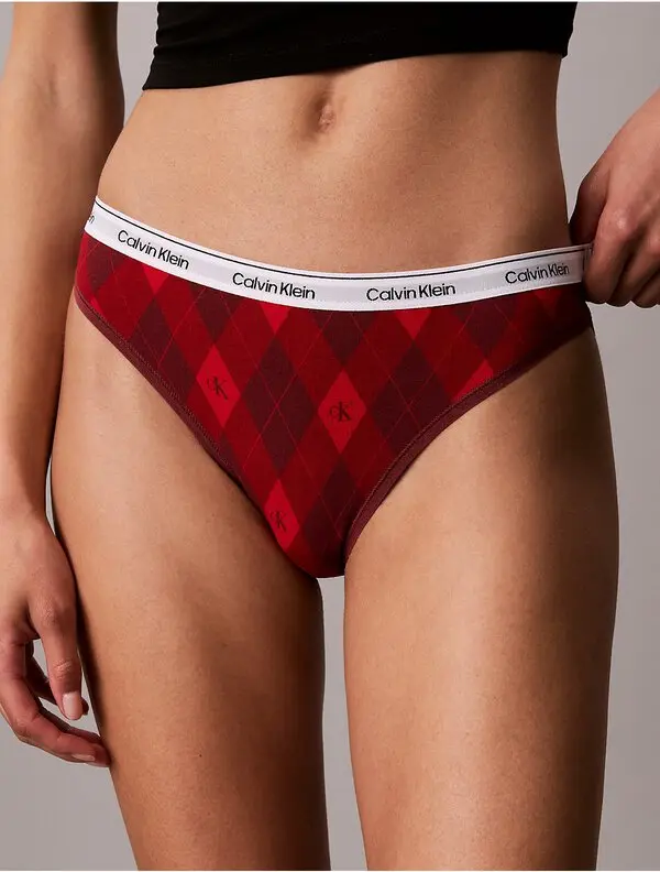 Calvin Klein Icon Logo 5-pack Low Rise Bikini - Established Red Multi