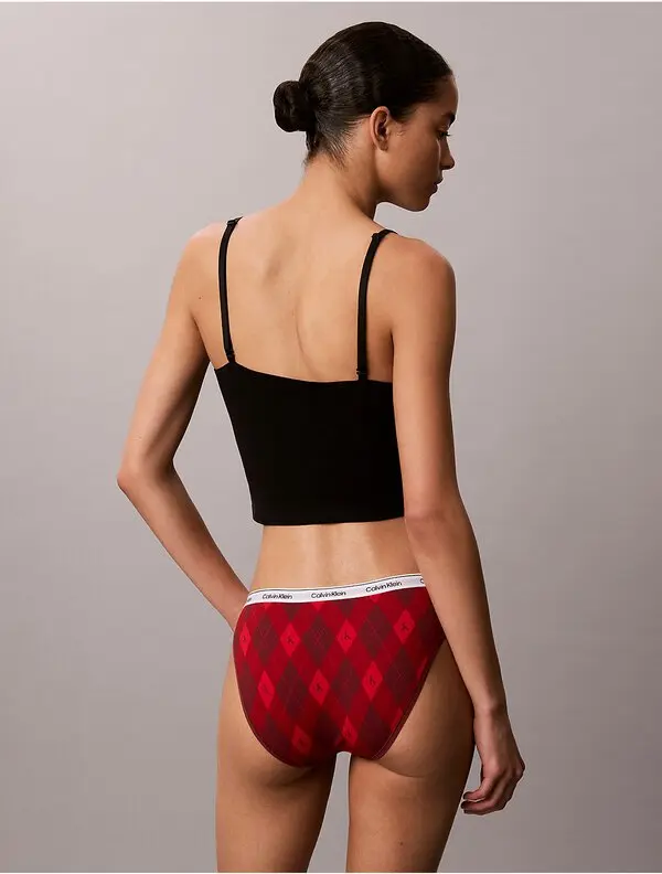 Calvin Klein Icon Logo 5-pack Low Rise Bikini - Established Red Multi