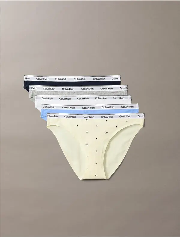 Calvin Klein Icon Logo 5-pack Low Rise Bikini - Shoreline Multi