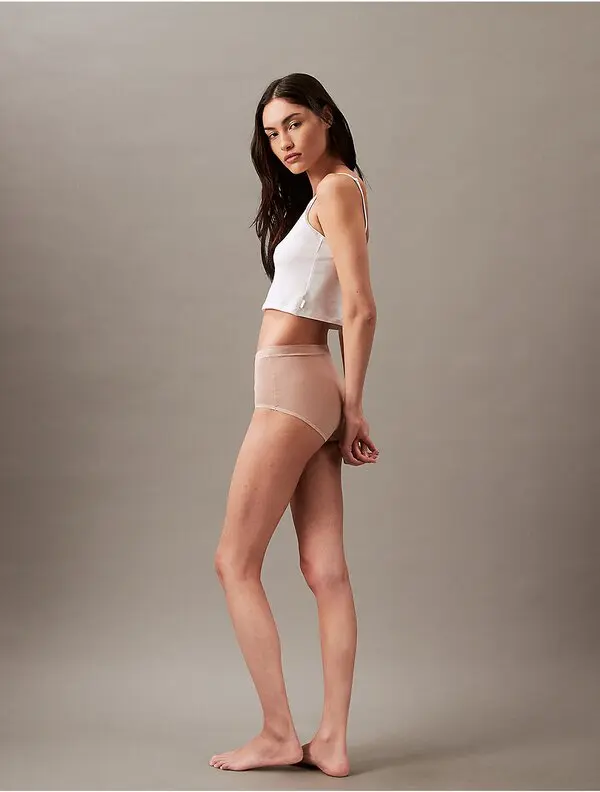 Calvin Klein Ideal Cotton High Rise Brief - Cedar