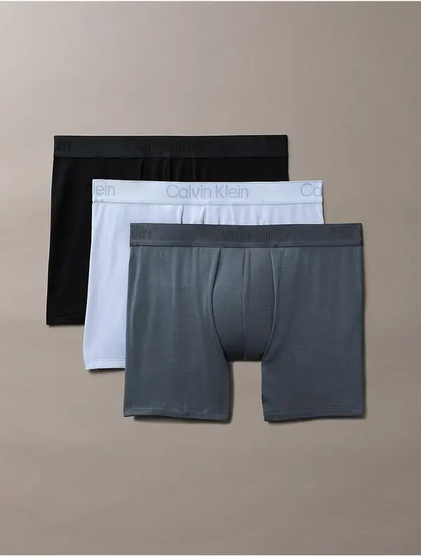 Calvin Klein 3-pack Boxer Brief - Black / Turbulence / Casual Blue