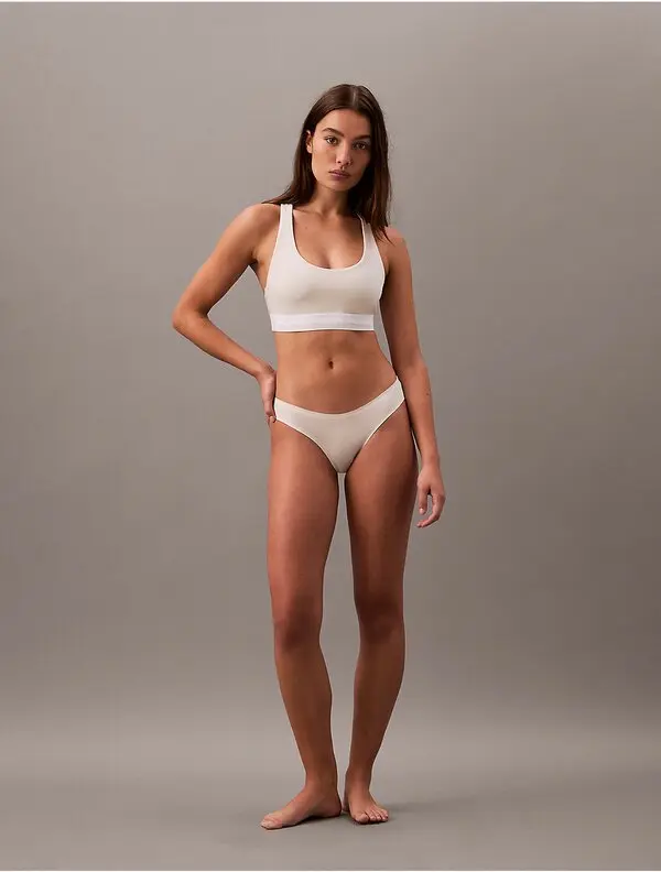 Calvin Klein Icon Modal Mesh Bikini - Chalk