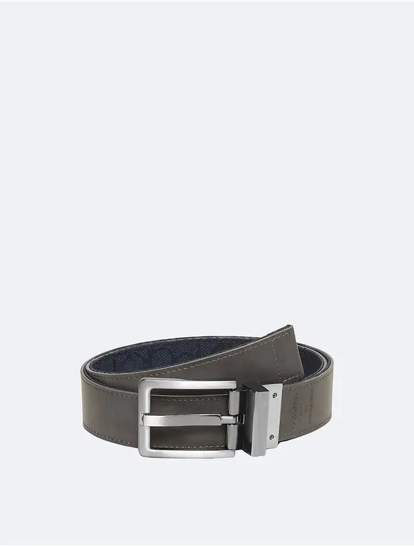 Calvin Klein Jacquard Reversible Belt - Navy