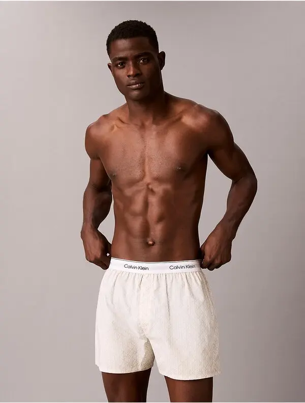 Calvin Klein Cotton Poplin Boxer - Tofu