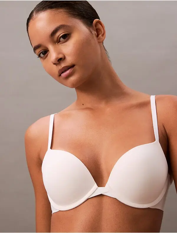 Calvin Klein Perfectly Fit Push Up Plunge Bra - White
