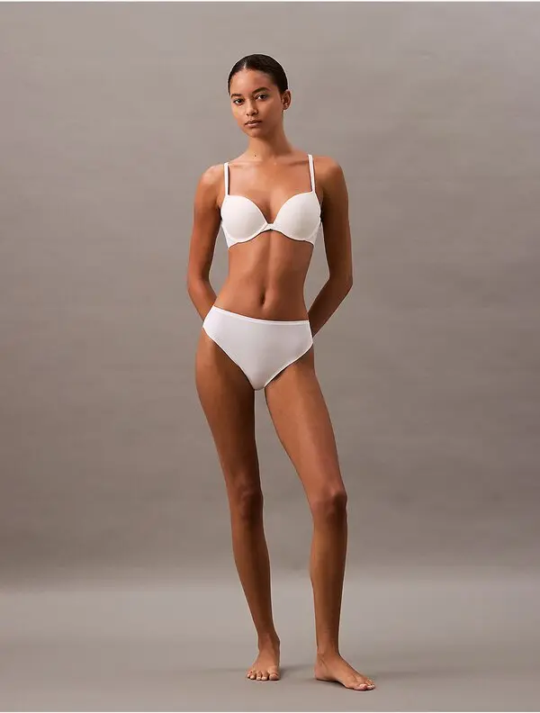 Calvin Klein Perfectly Fit Push Up Plunge Bra - White