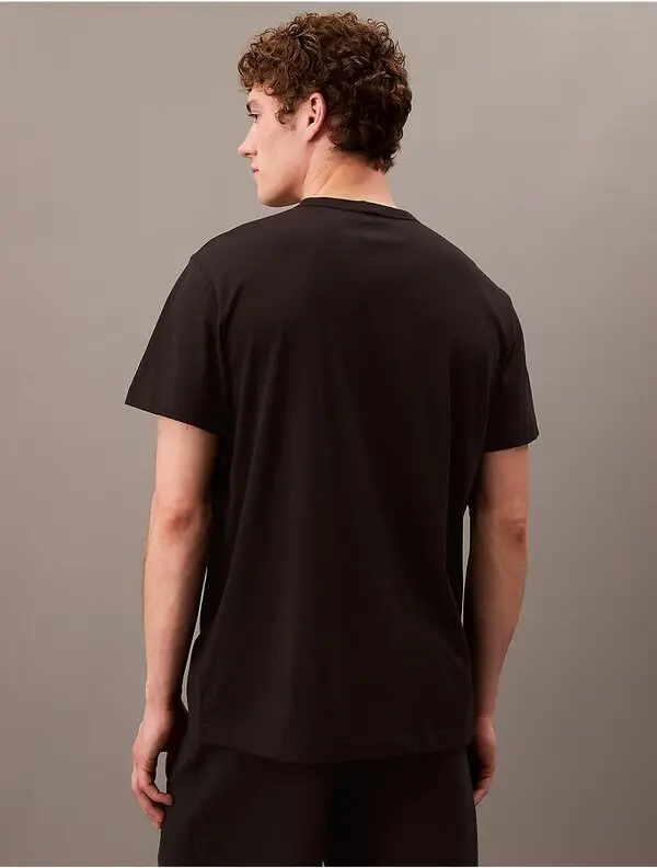 Calvin Klein Logo Sleep T-shirt - Black