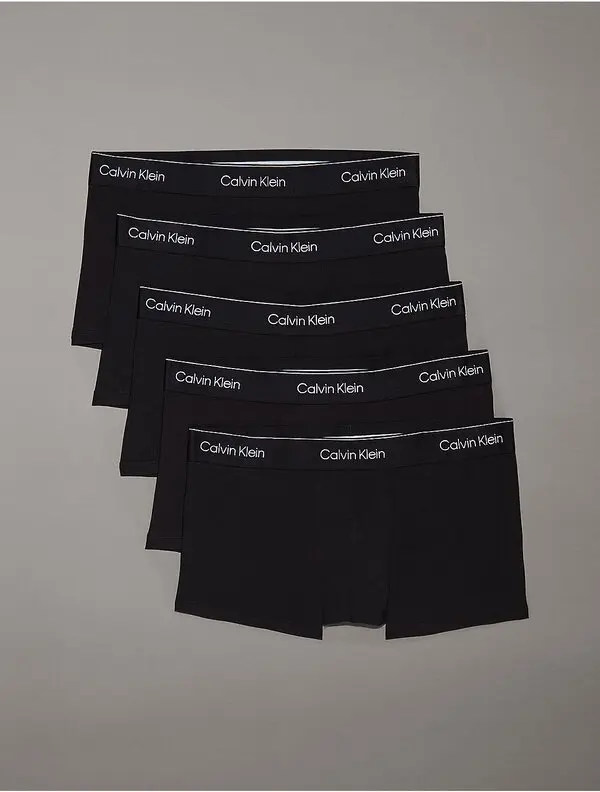 Calvin Klein Icon Cotton Stretch 5-pack Low Rise Trunk - Black
